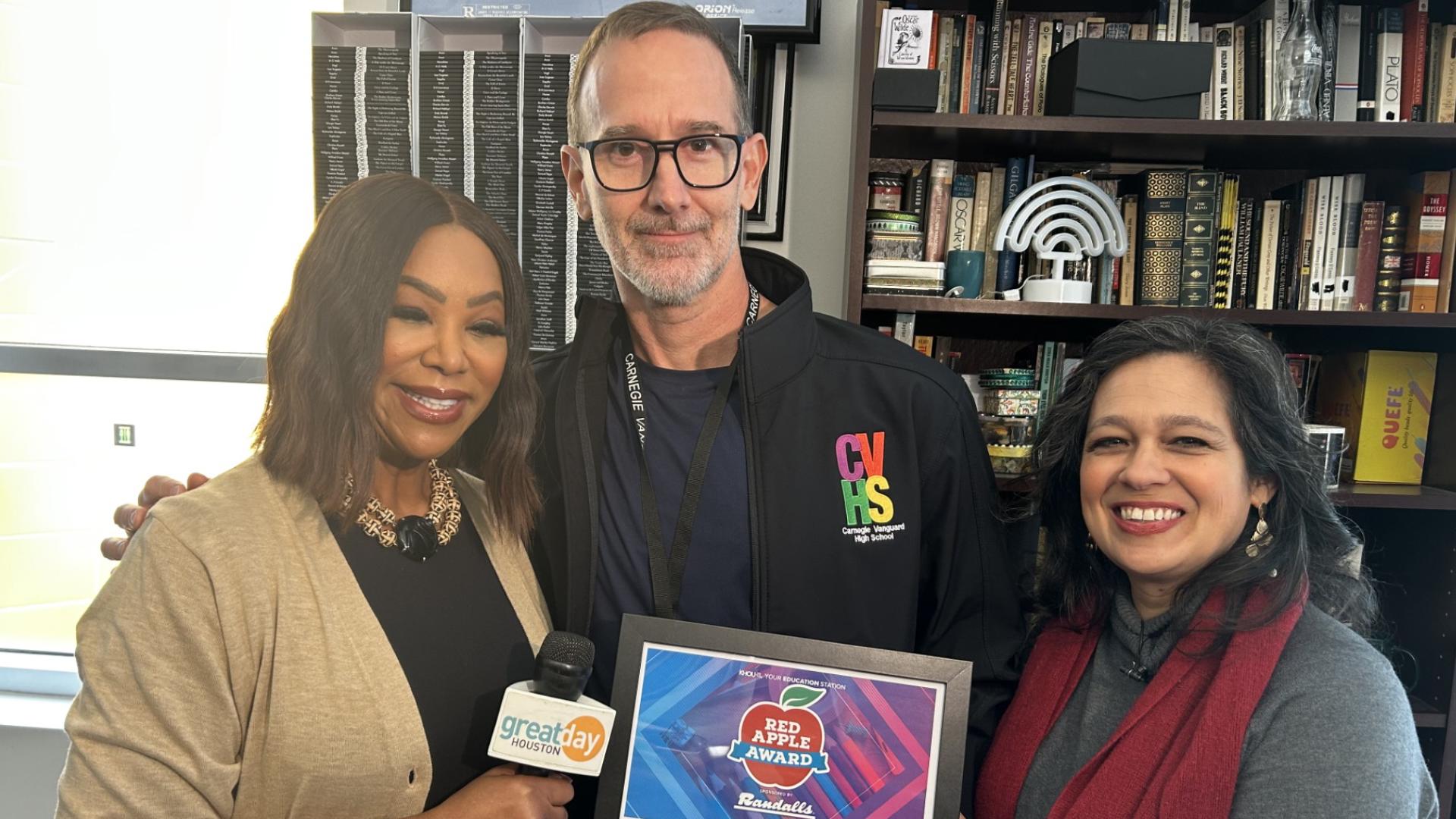 Sponsored: Mr. James Parker from Carnegie Vanguard High School receives ...