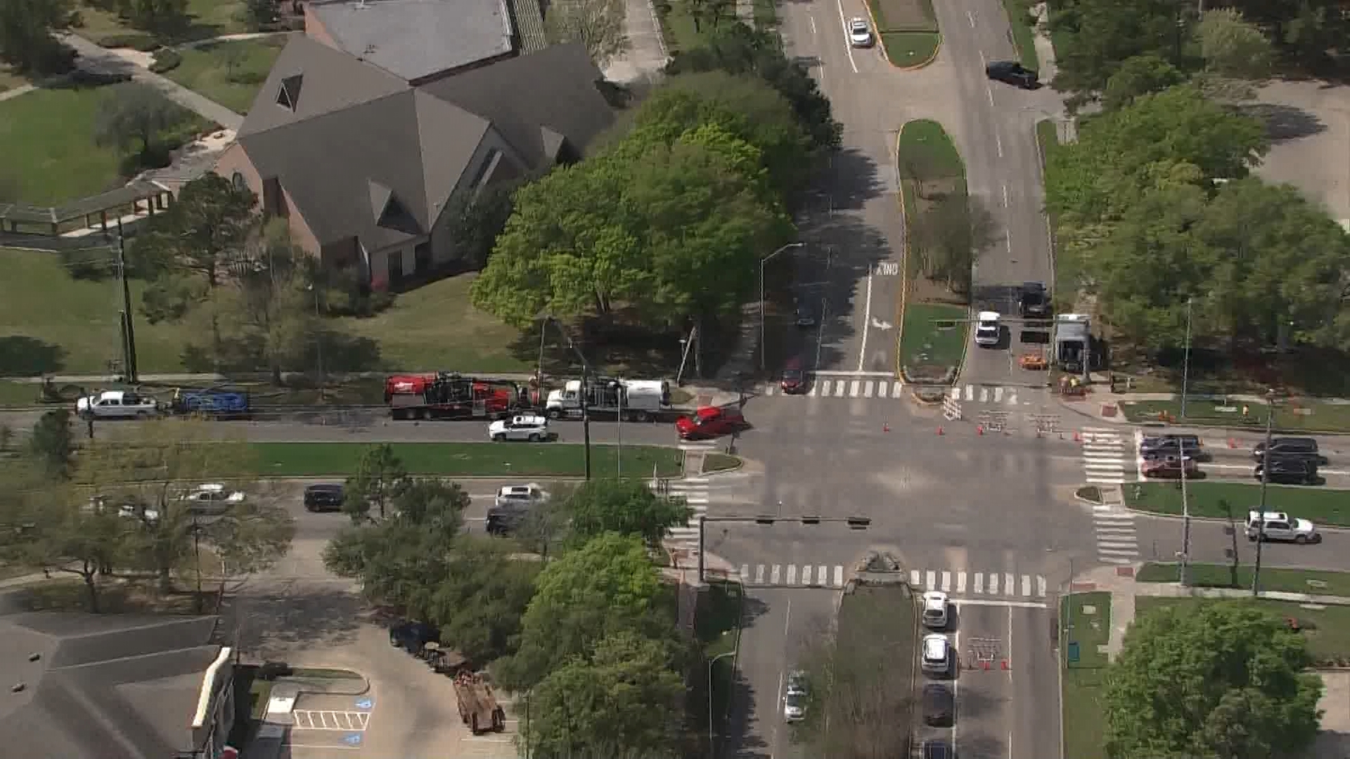 Large underground void forces lane closures at busy Katy-area ...