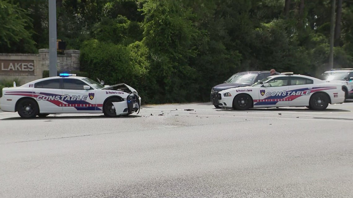 Police cars crash into each other in Houston area | khou.com