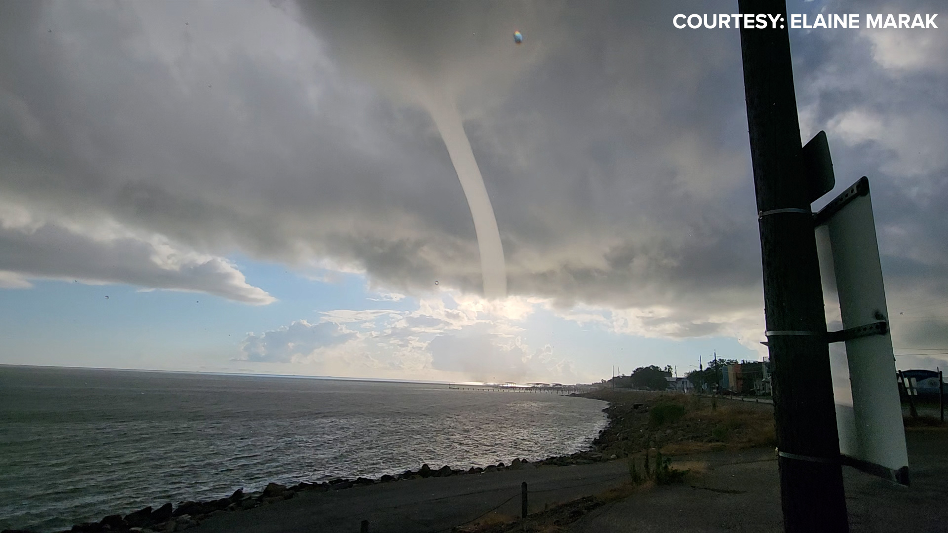 Reported waterspout caught on camera in Bacliff area | khou.com