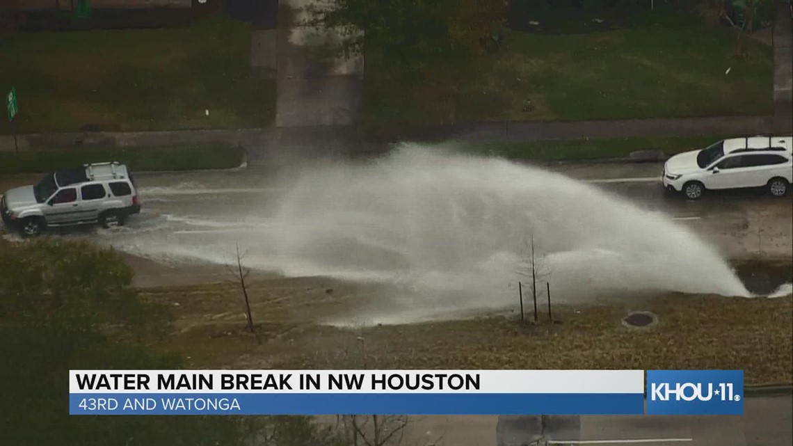 Vehicle crashing into fire hydrant causes large water main break in NW ...