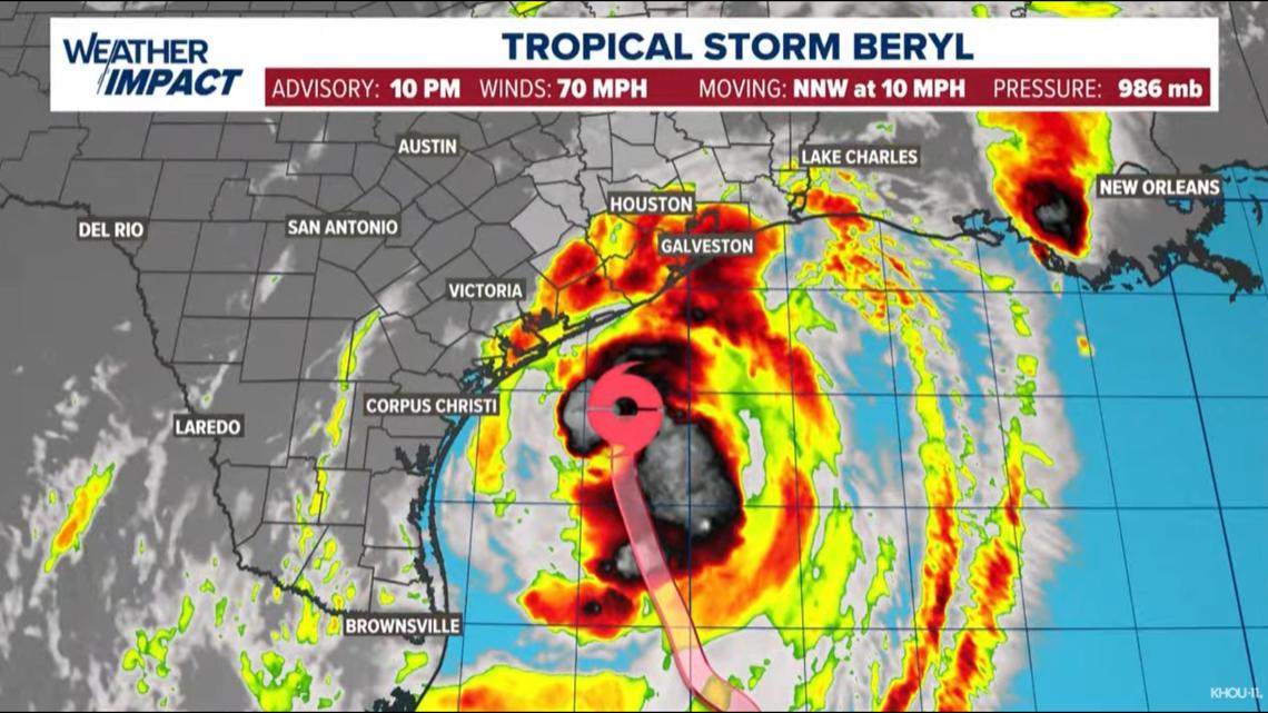 Beryl Tracker: What Houston and Southeast Texas can expect, when | khou.com