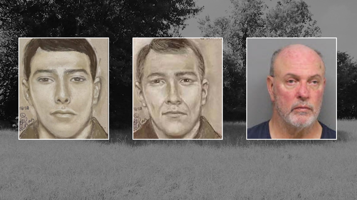 Renown Houston forensic sketch artist compares original drawing with ...