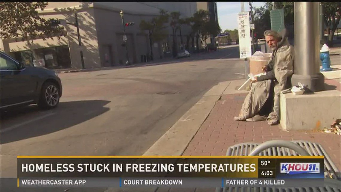 Homeless stuck in freezing temperatures | khou.com