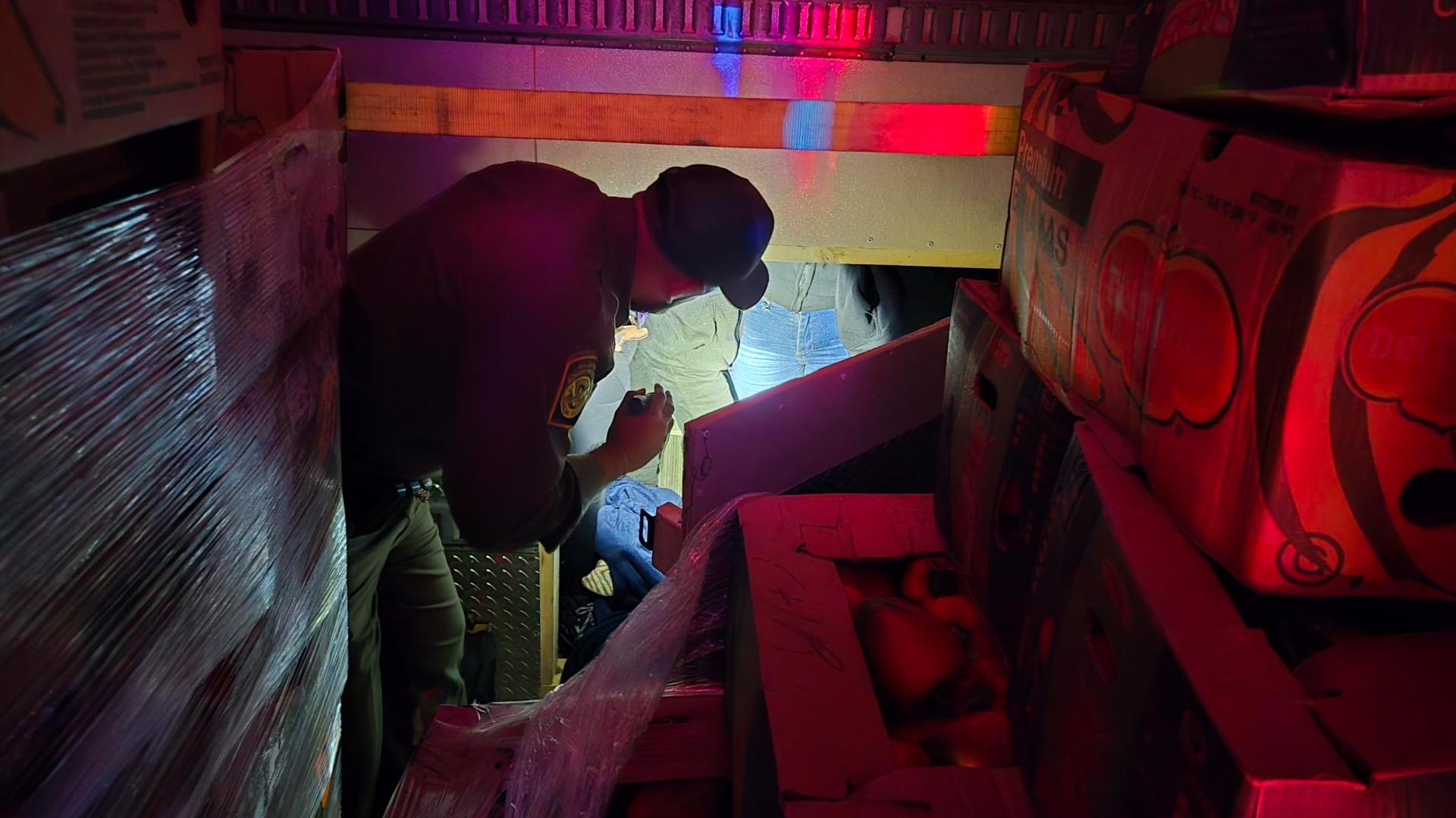 55 people reportedly found in hidden truck compartment near San Ygnacio ...