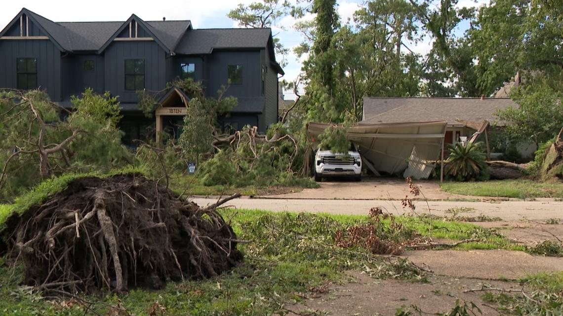 Hurricane Beryl causes damage in NW Houston neighborhoods | khou.com