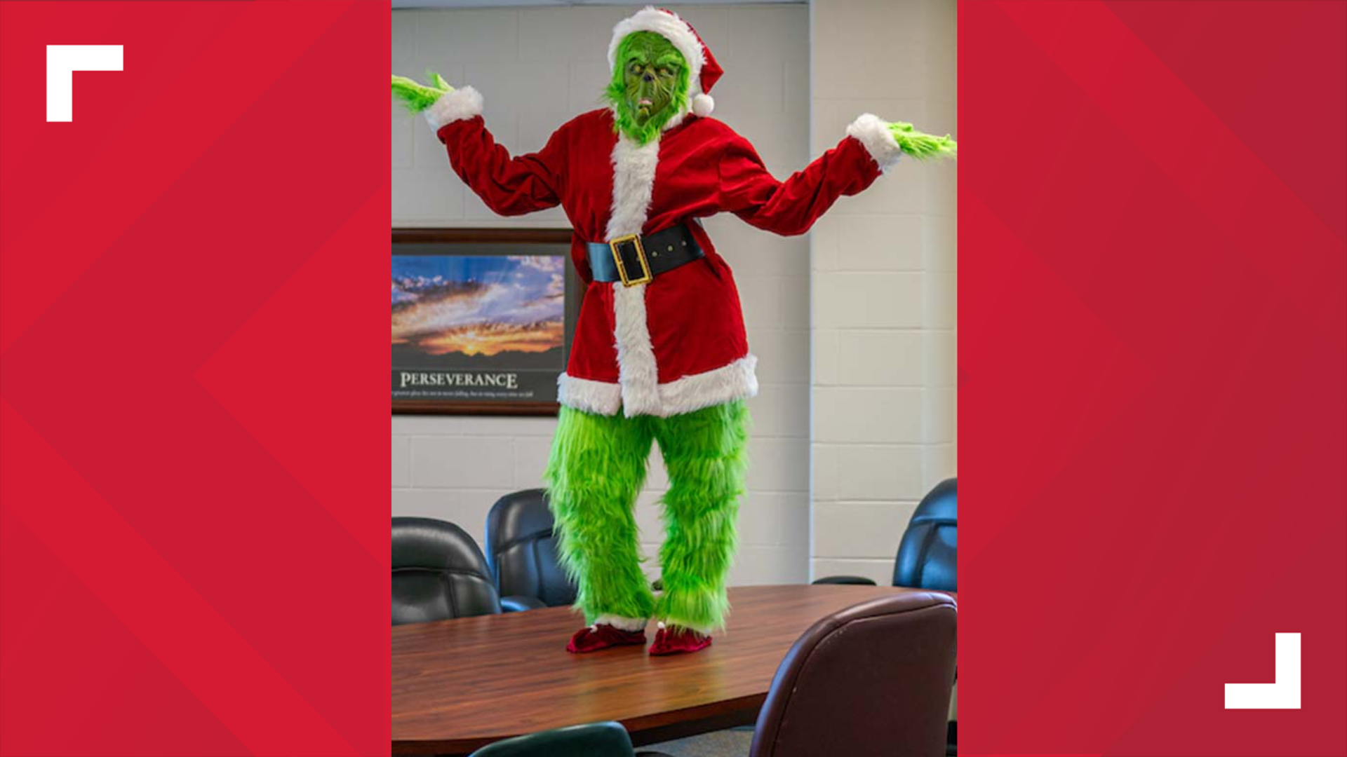 Photos: Grinch arrested near Houston by Spring ISD police | khou.com