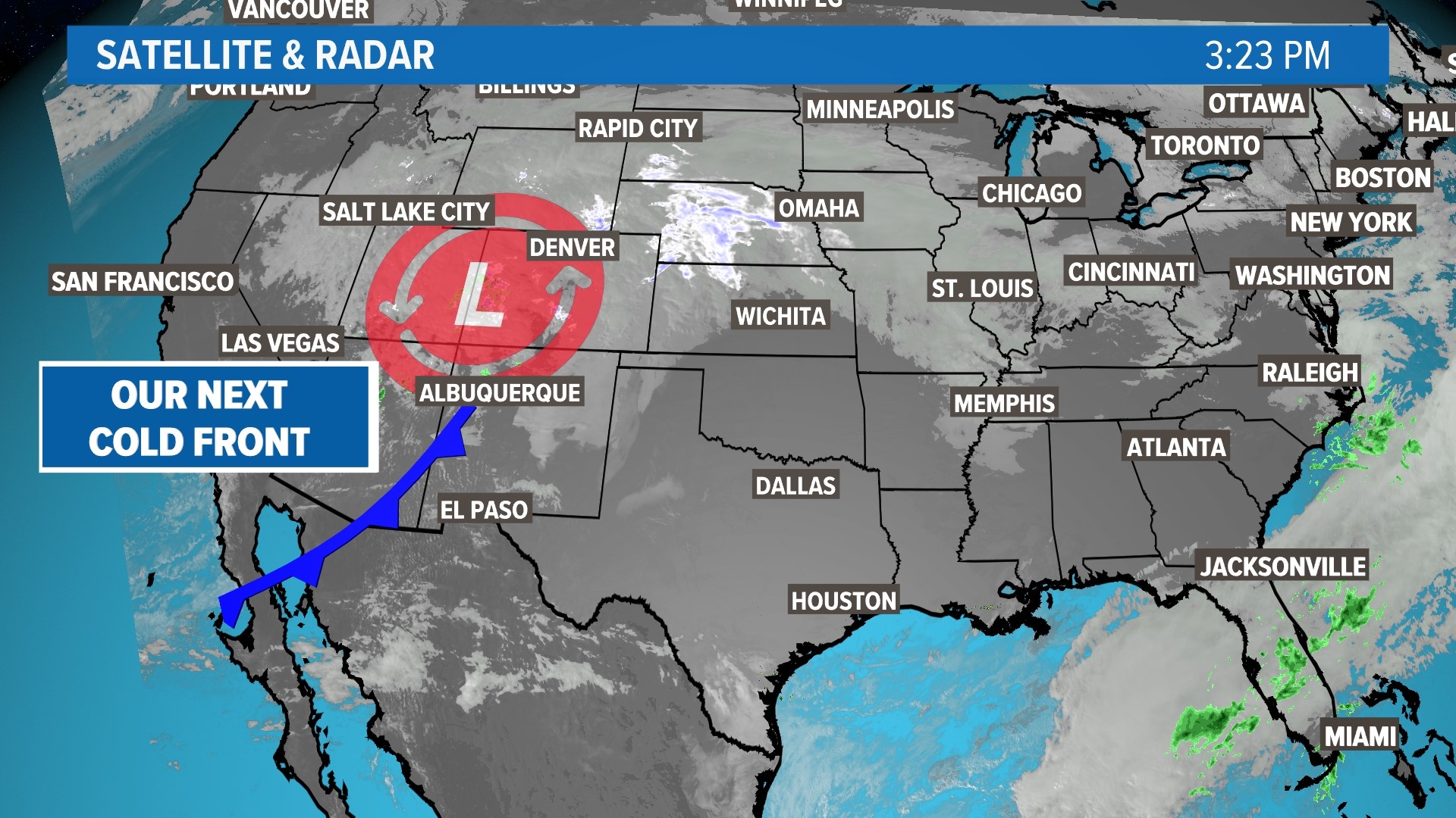Sunday cold front to bring another round of showers and chilly ...