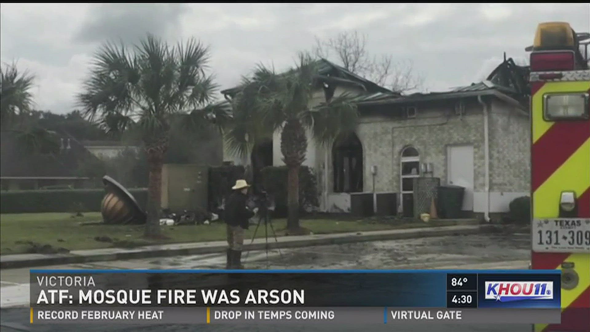 Investigators: Fire at Victoria mosque was arson | khou.com