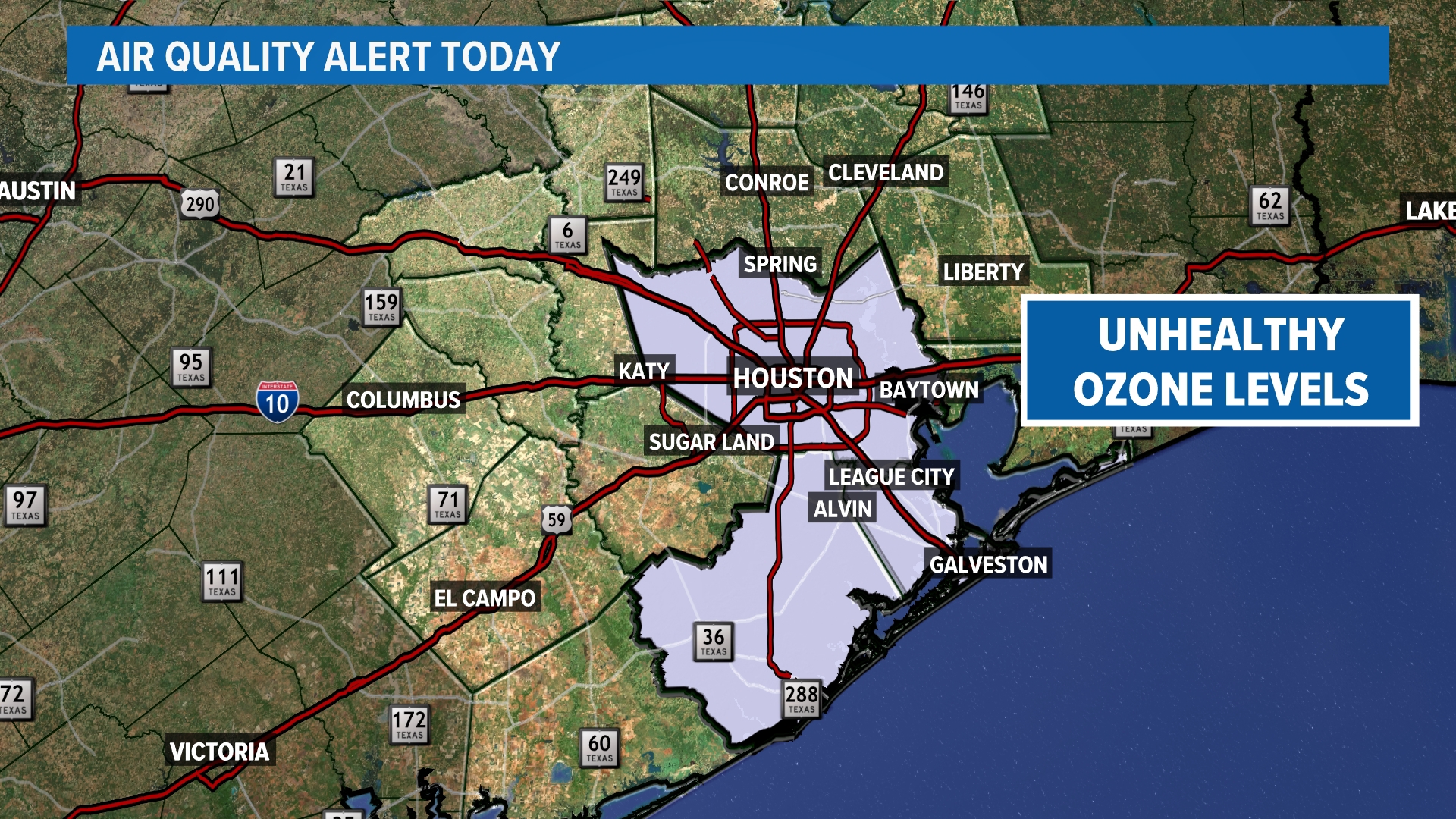Ozone Action Day issued for Houston on Friday, June 7 | khou.com
