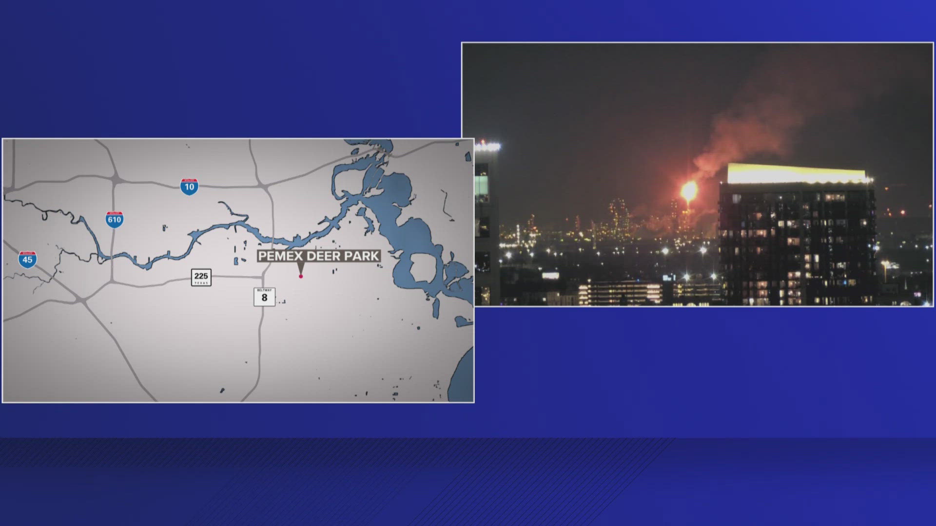 Pemex Deer Park refinery flaring visible for miles | khou.com