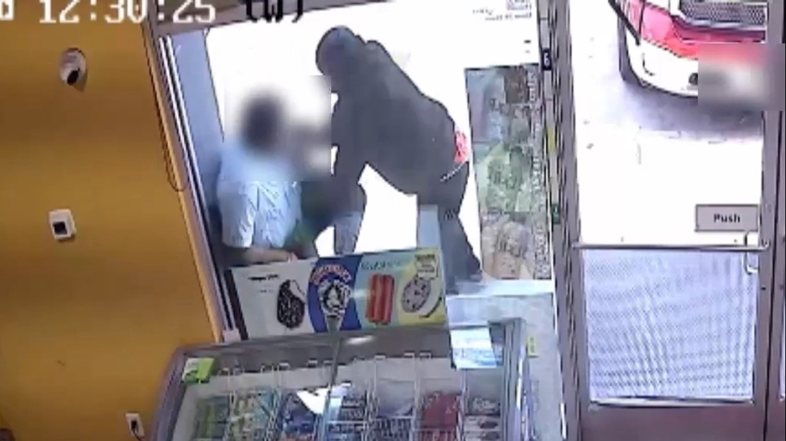 Video shows thief steal box of coins from man | Houston crime | khou.com