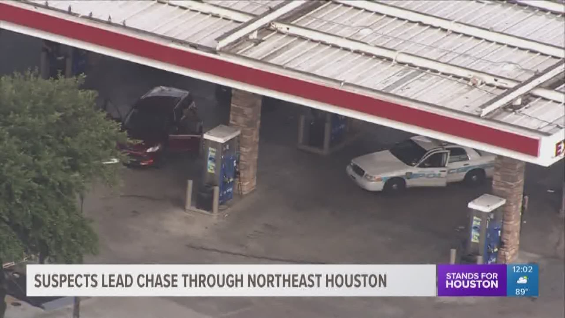 2 suspects arrested after chase through NE Houston ends downtown | khou.com