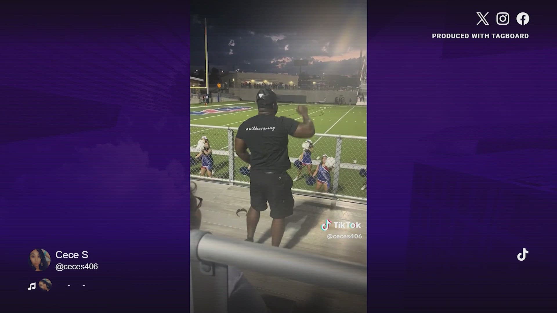 Texas father dances along to daughter's cheer routine in TikTok | khou.com