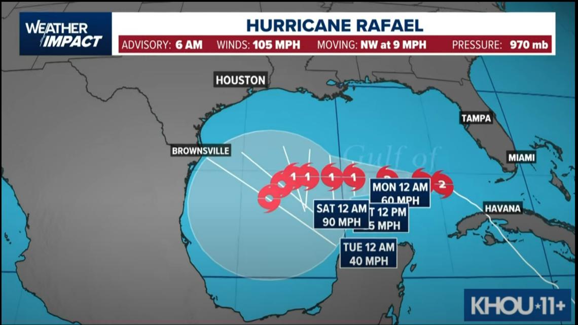 Tracking Hurricane Rafael: Track takes southward shift | khou.com