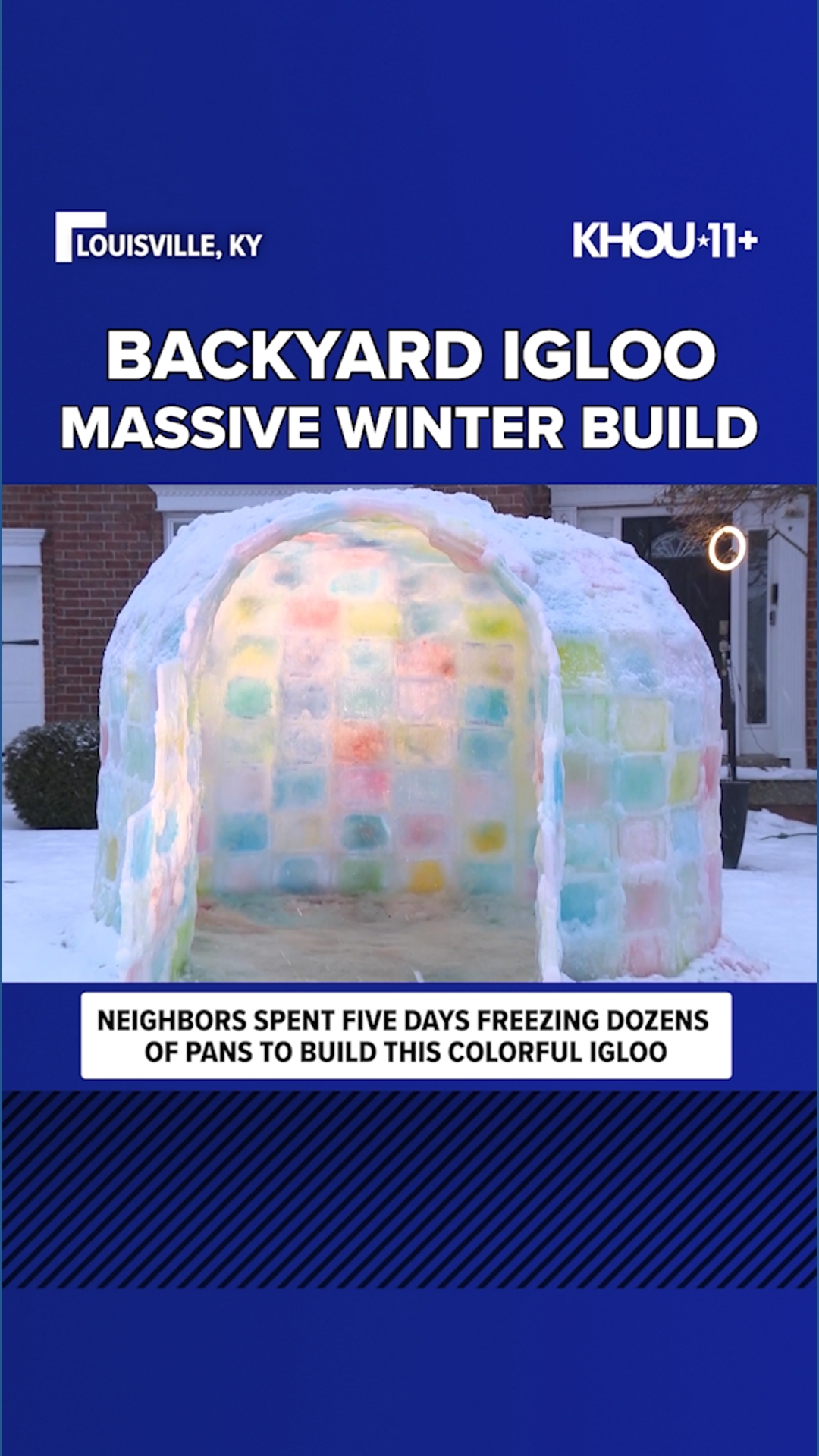 Backyard igloo built in five days | khou.com