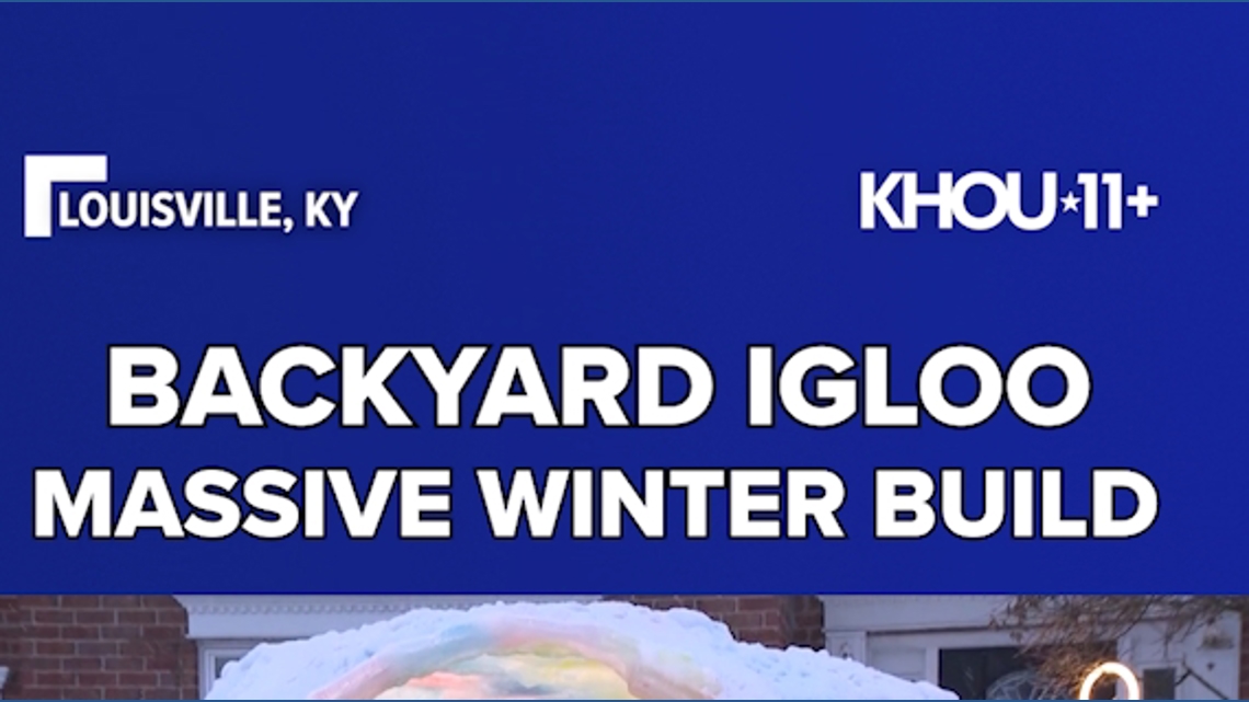 Backyard igloo built in five days | khou.com