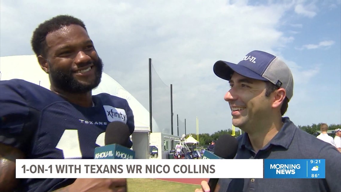 KHOU 11's Daniel Gotera goes 1-on-1 with Houston Texans WR Nico Collins ...