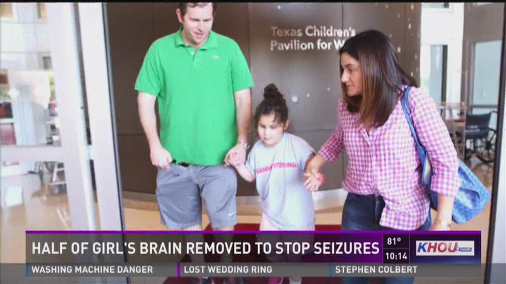 Doctors remove half of girl's brain to stop seizures | khou.com