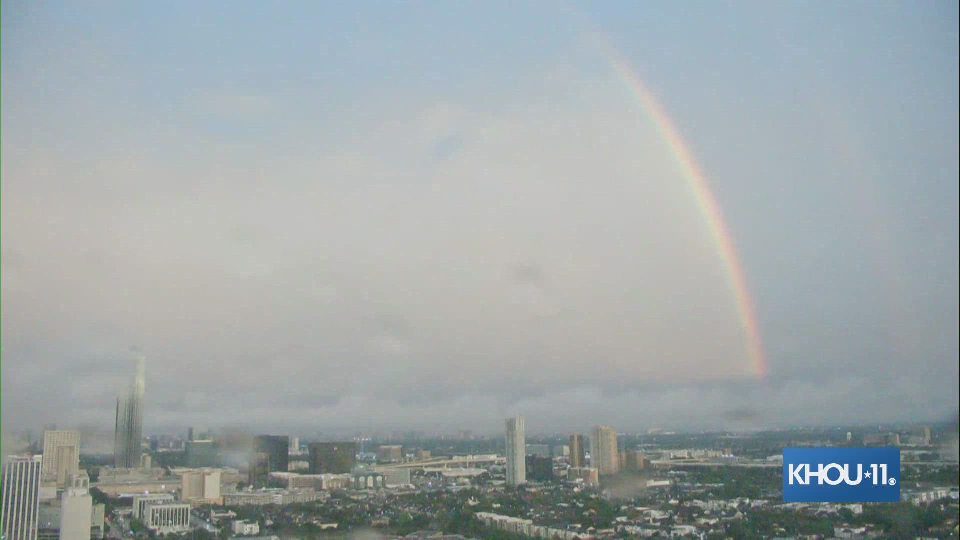 Houston double rainbow appears after days of rain | khou.com