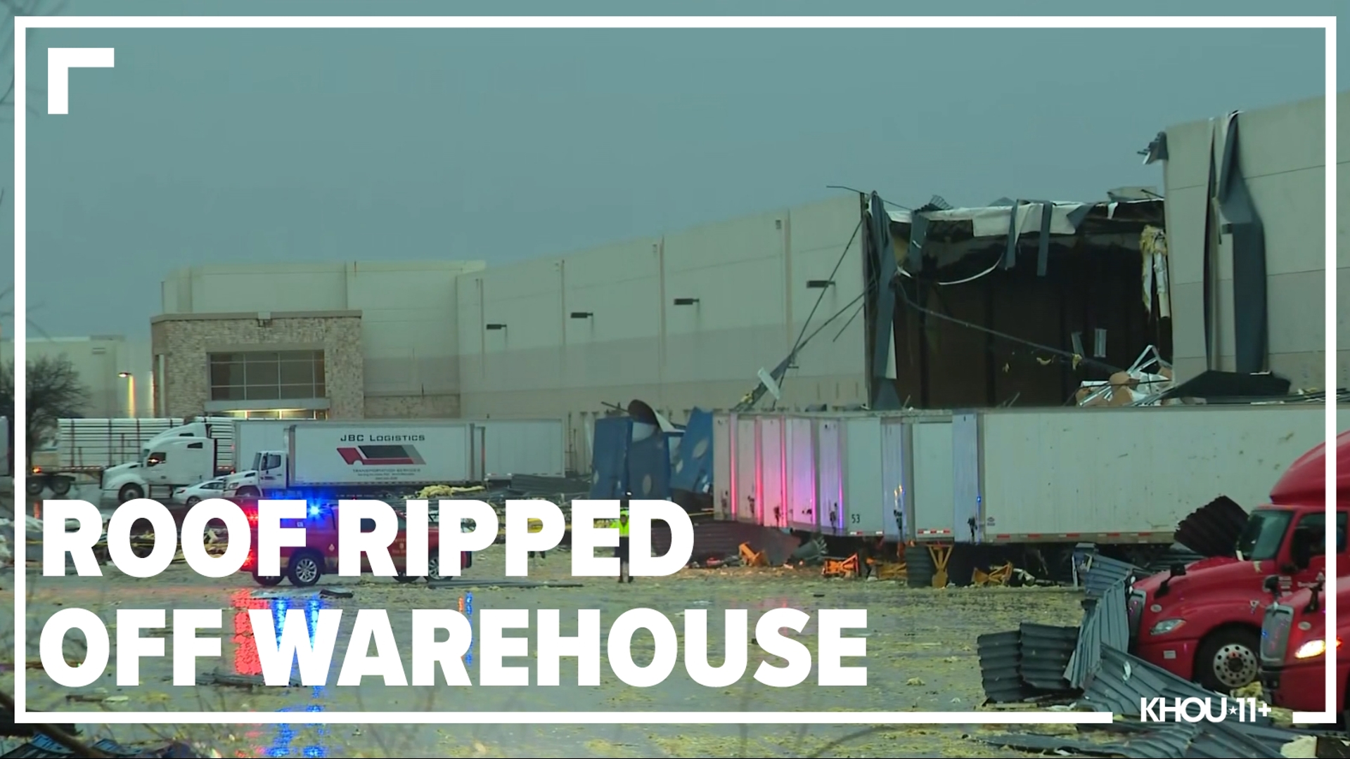 Severe Texas storms leave trail of destruction, topple warehouse | khou.com