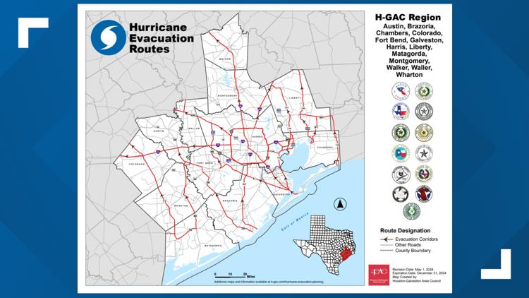 2024 hurricane season: Houston-area evacuation maps | khou.com