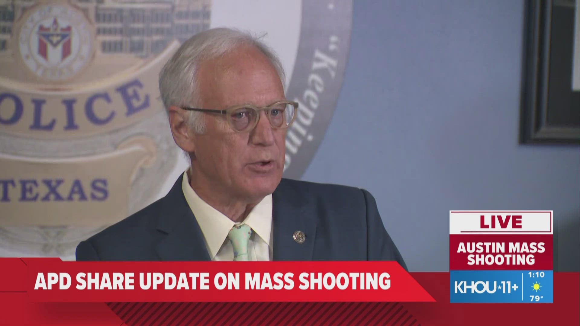 Austin Mayor Kirk Watson speaks of the response by Austin residents and ...