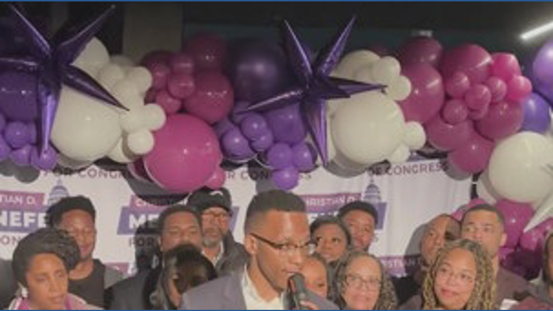 Christian Menefee speaks after results come in for CD-18 race | khou.com