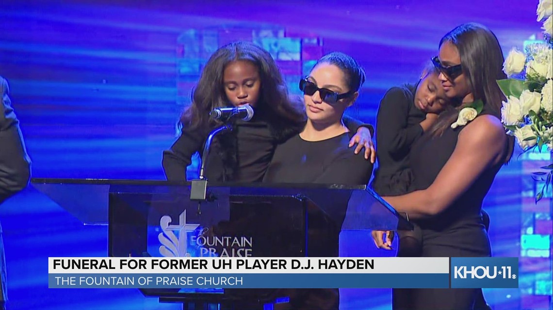 D.J. Hayden's daughters remember their father at his funeral | khou.com