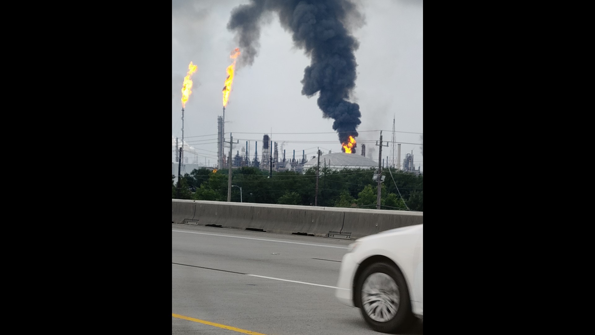 Baytown plant fire: Exxon facility burning, shelter in place | khou.com