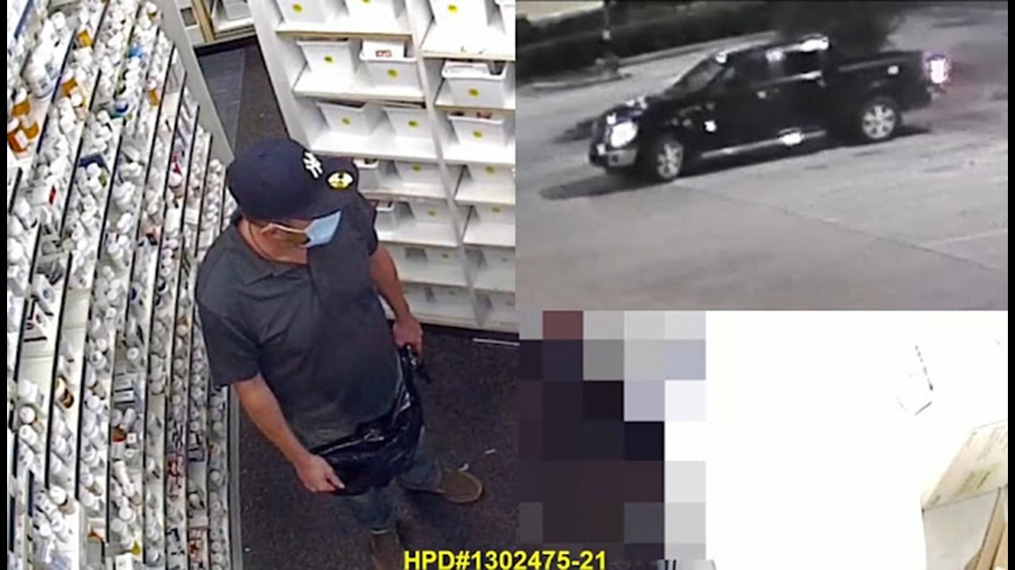 Houston pharmacy robbery: Armed suspect grabs drugs | khou.com