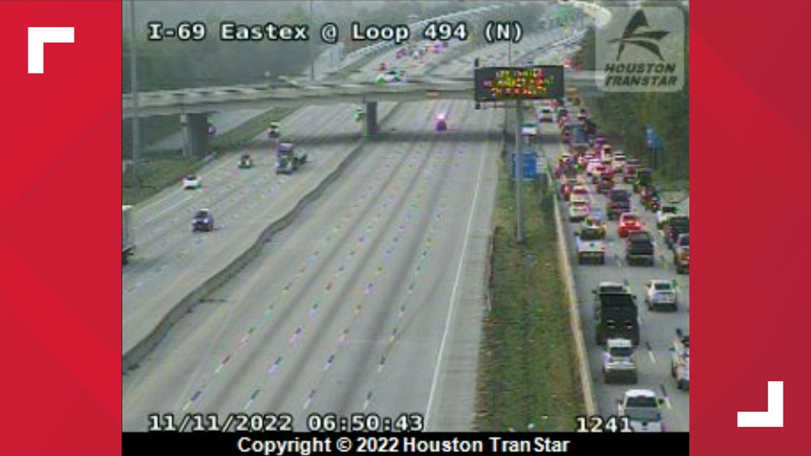 Houston traffic: Eastex Freeway closed near Loop 494 | khou.com