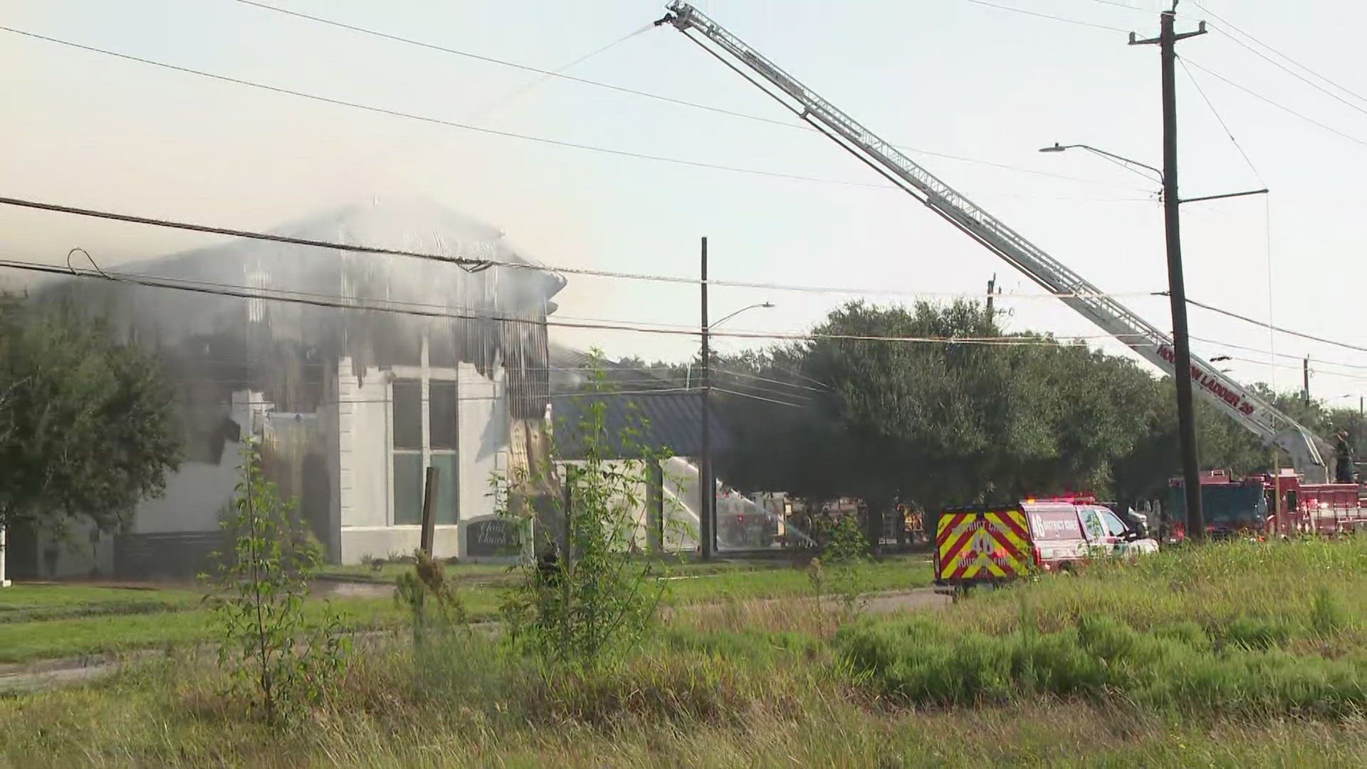 Two firefighters hurt battling two-alarm church fire in southeast ...