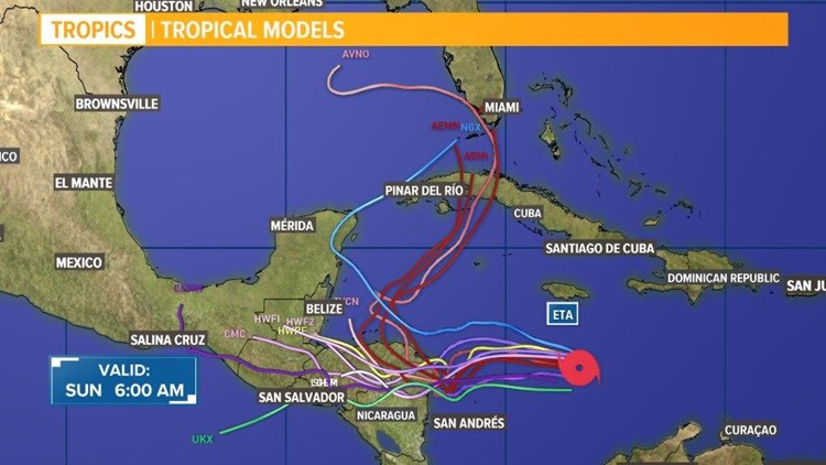 Tropical Storm Eta update: Storm moving toward Central America | khou.com