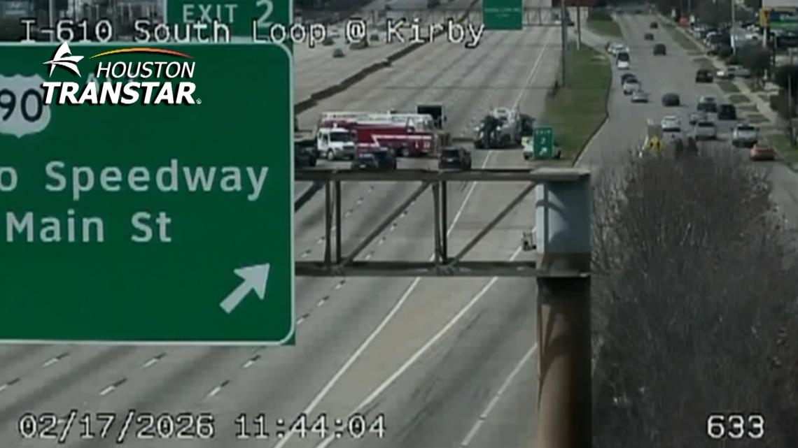 South Loop reopens near NRG Stadium after crash shut down freeway ...