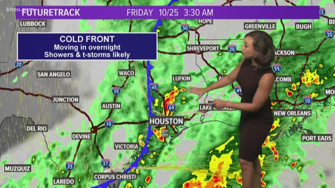 Strong Cold Front Approaching Houston Tonight