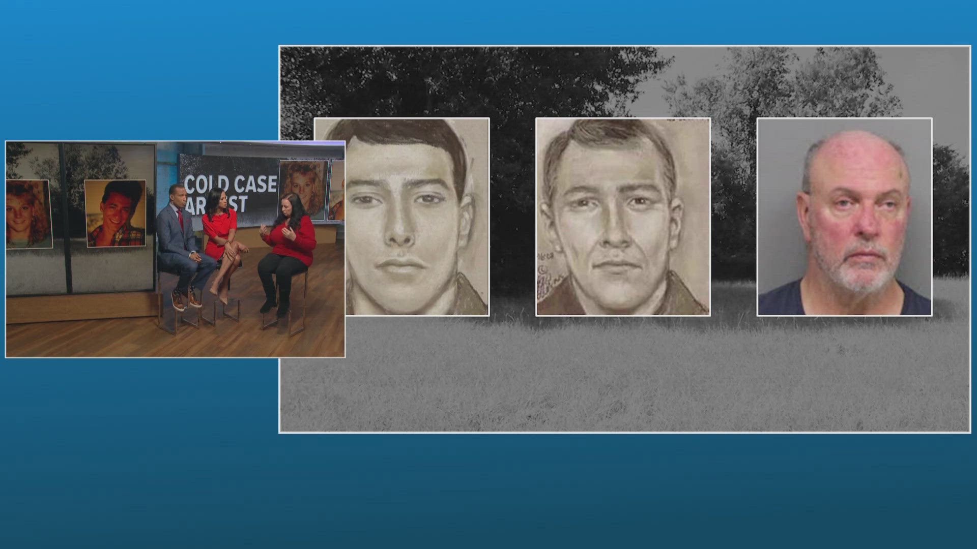 Renown Houston forensic sketch artist compares original drawing with ...