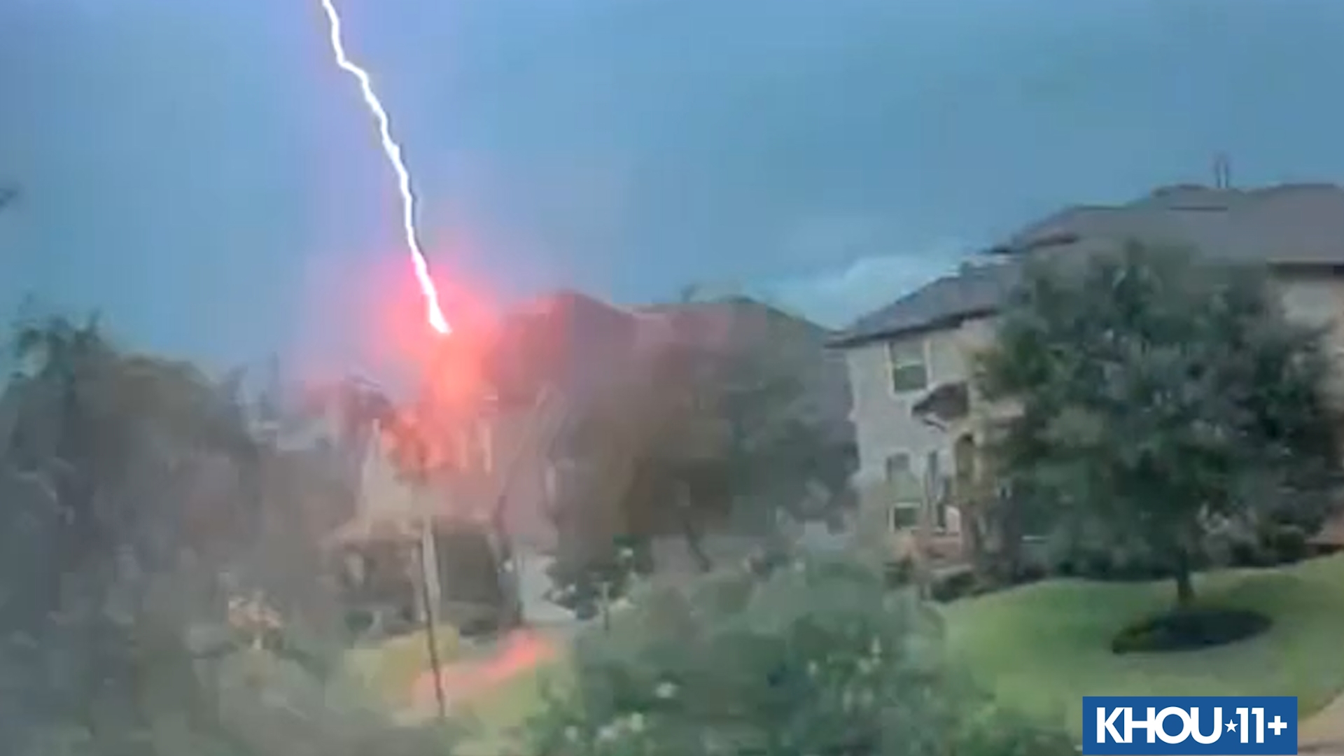Spring firefighters respond to house fire sparked by lightning | khou.com
