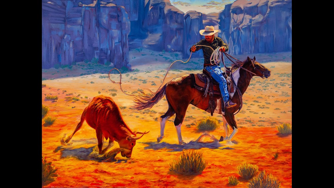 Houston-area high school painter wins another award at rodeo | khou.com