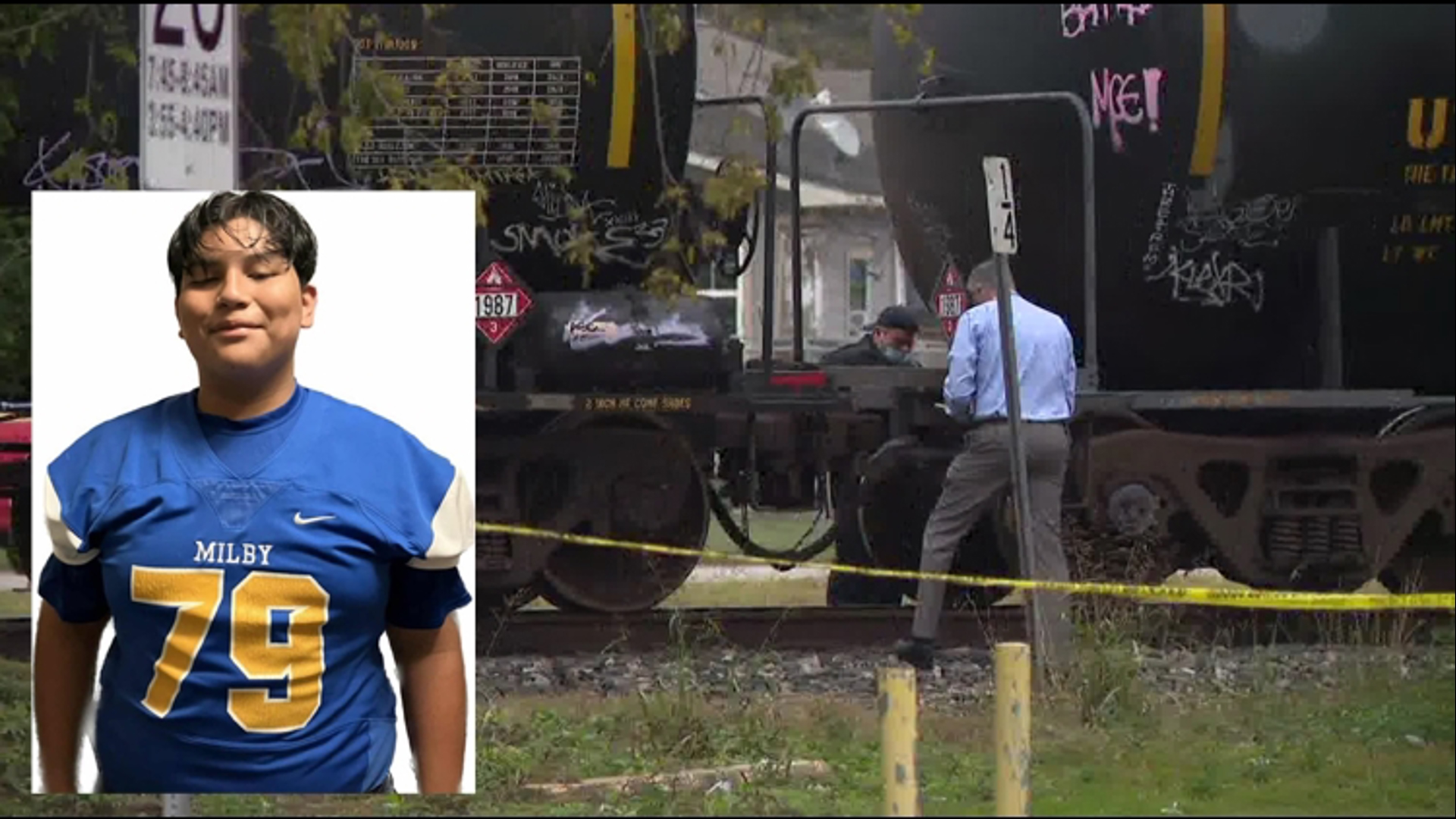 He died trying to cross the train tracks to get to school. One year ...