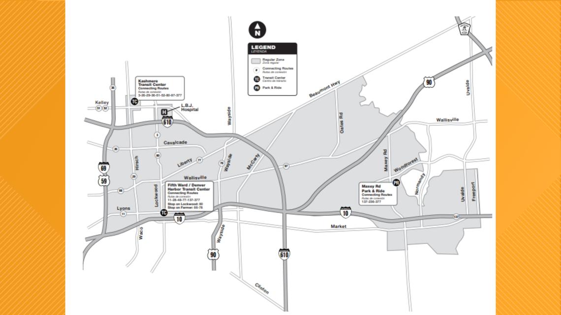 Houston METRO adds curb2curb zones | khou.com