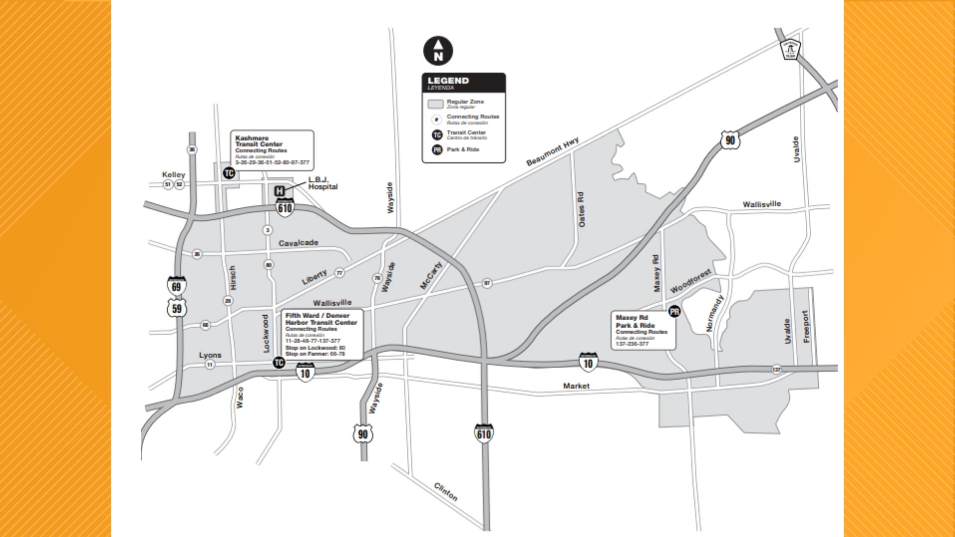 Houston METRO adds curb2curb zones | khou.com