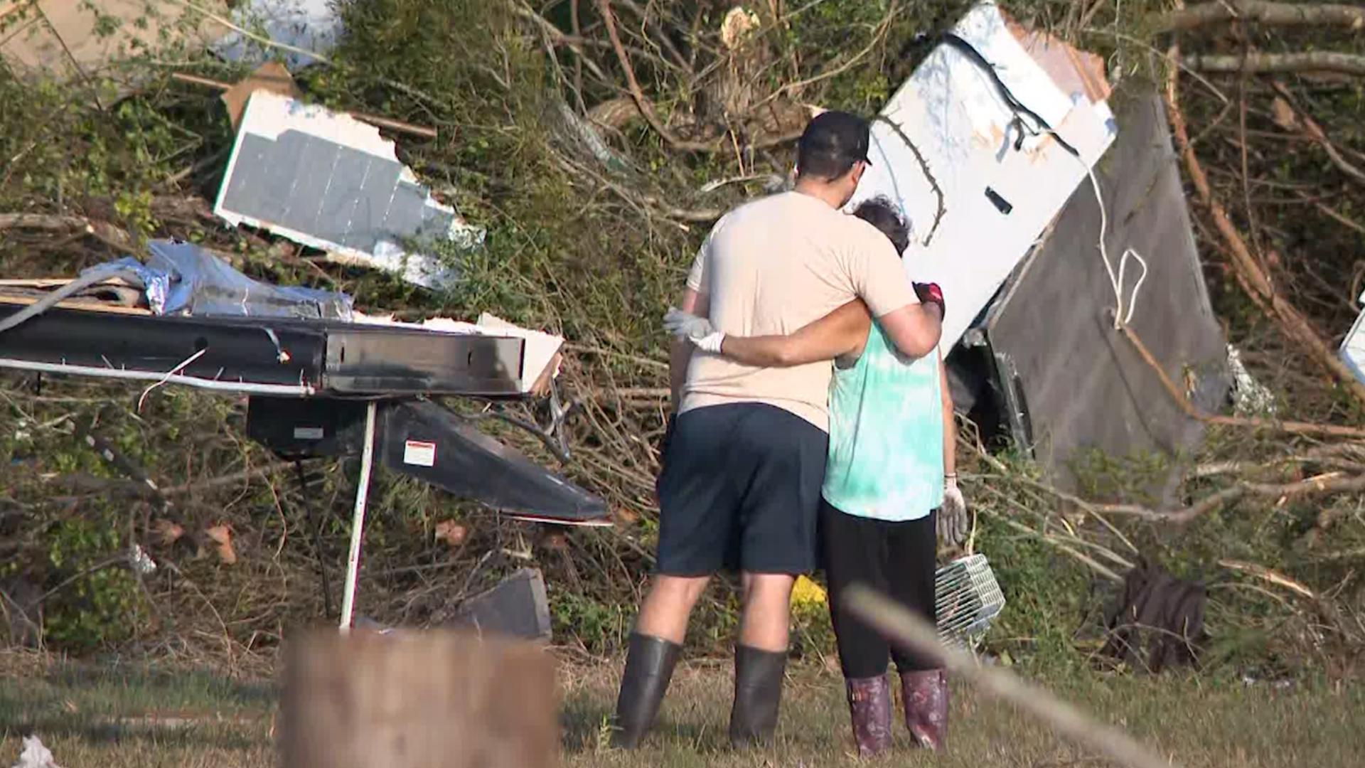 Tornado-warned storms leave one person dead in Brazoria County | khou.com