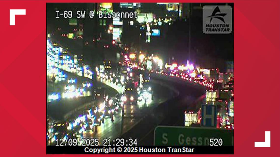 HazMat incident slows Southwest Freeway northbound at Bissonnet | khou.com