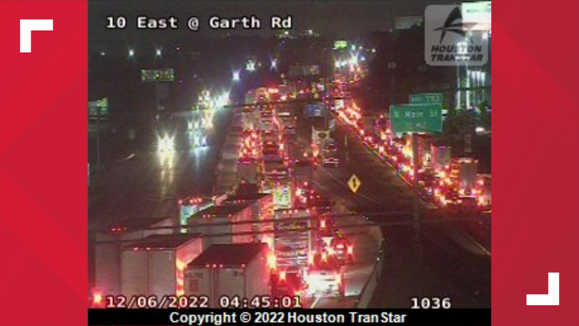 Houston traffic: East Freeway shut down in Baytown | khou.com