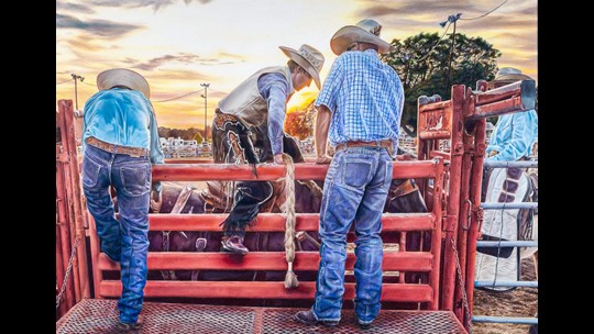 Houston-area high school painter wins another award at rodeo | khou.com