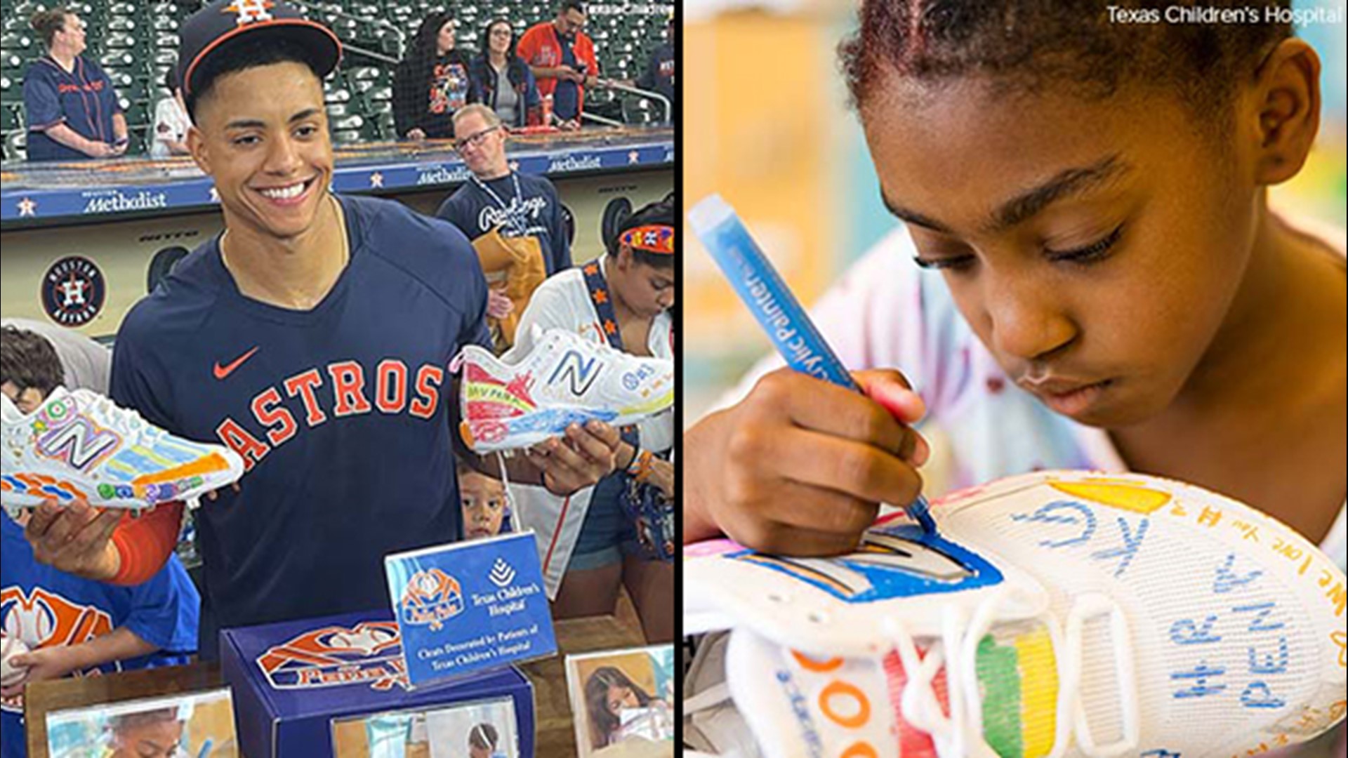 Jeremy Peña's cleats feature artwork by Texas Children’s patients ...