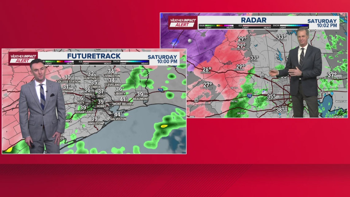 Texas weather update: Freezing temperatures approaching Houston | khou.com
