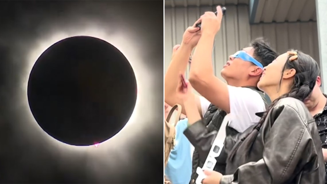 Houston, Texas eclipse: Clouds clear for some for perfect view | khou.com