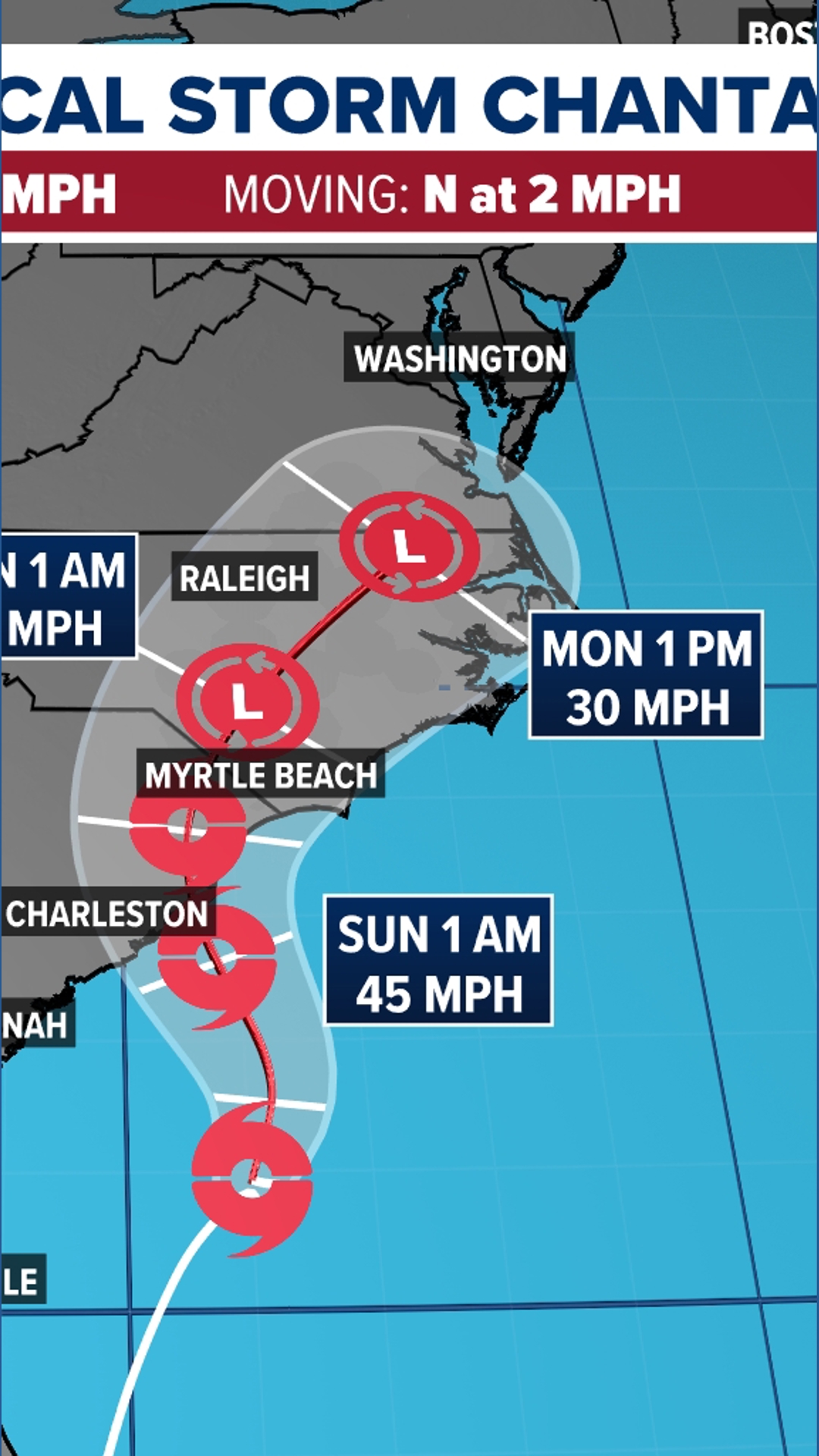 Tropical Storm Chantal forecast track | khou.com